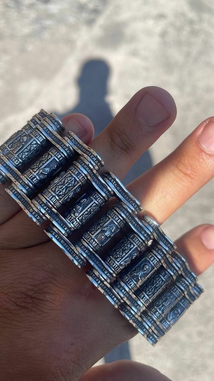 Браслет, славянский оберег, серебро, 925 проба