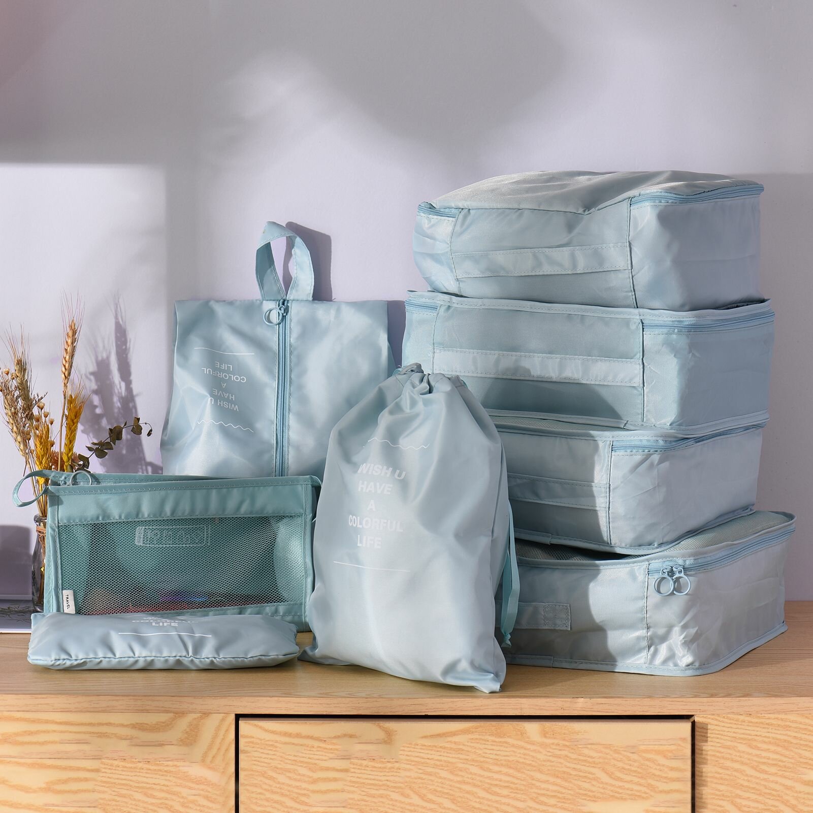 8 шт. дорожных органайзеров для чемодана: чехлы для одежды/обуви.