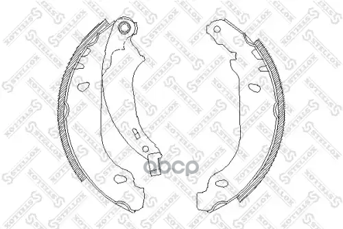 4076.00=636 SBS ! колодки барабанные Peugeot 206 1.1i-1.9D 98> Stellox арт. 087100SX