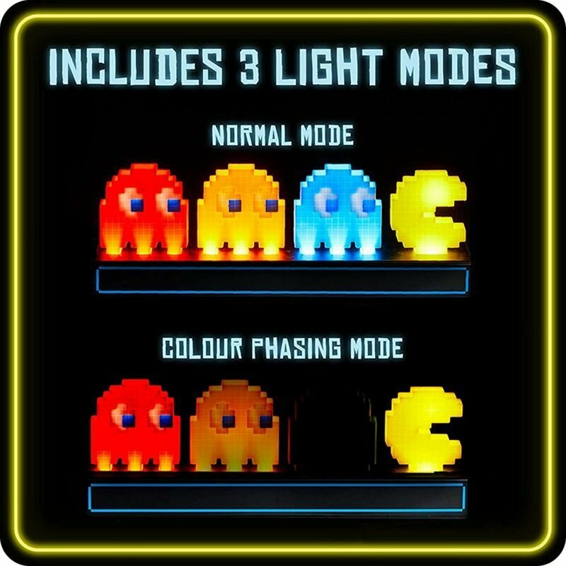 Ночник USB с голосовой активацией, меняющий цвет в музыкальном ритме Pacman Wars