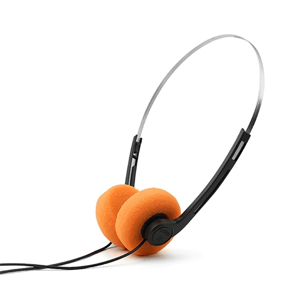 Ретро наушники Walkman оранжевые