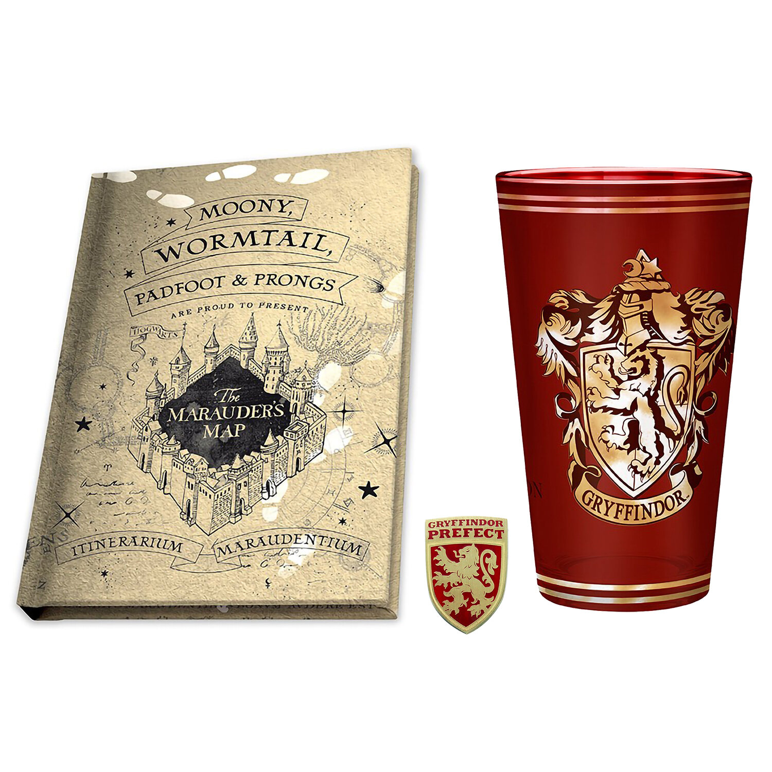 Набор подарочный ABYstyle Harry Potter Gryffindor Стакан 400мл+Значок+Записная книжка А6 (ABYPCK250)