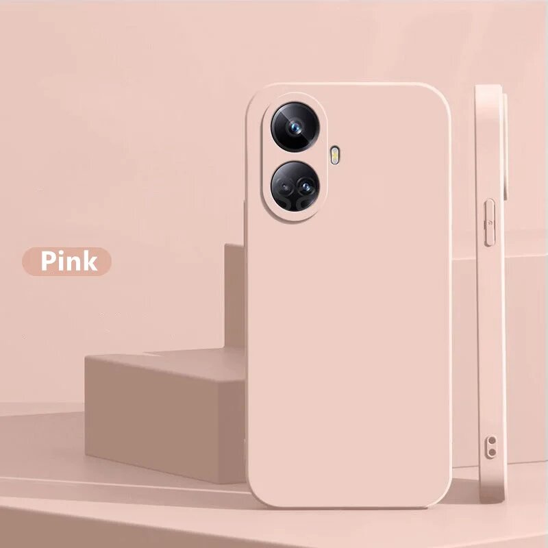 Розовый чехол Realme C55 из ТПУ