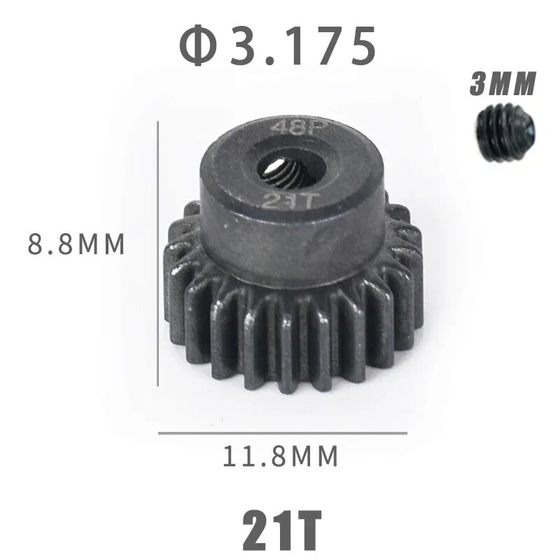 Металлические шестерни двигателя 48P для RC автомобилей