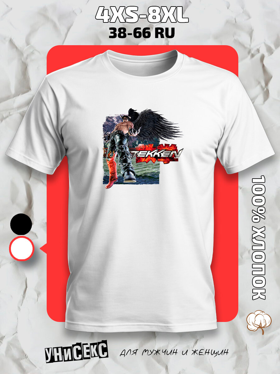 Футболка с принтом игра Теккен Дьявол Джин