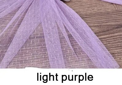 LANLINYING Тюлевая ткань с горошком 0,5х150 см Фиолетовый, L 50CM x W 150CM, light purple