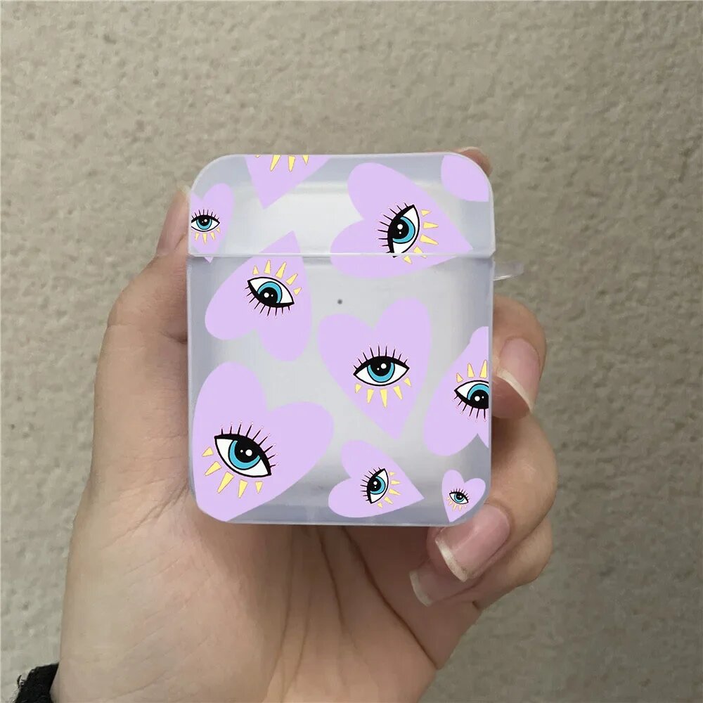 Чехол для наушников Lucky Eye Blue Evil Eye для Airpods 4 2 3 Pro For Airpods 3(2021), -3