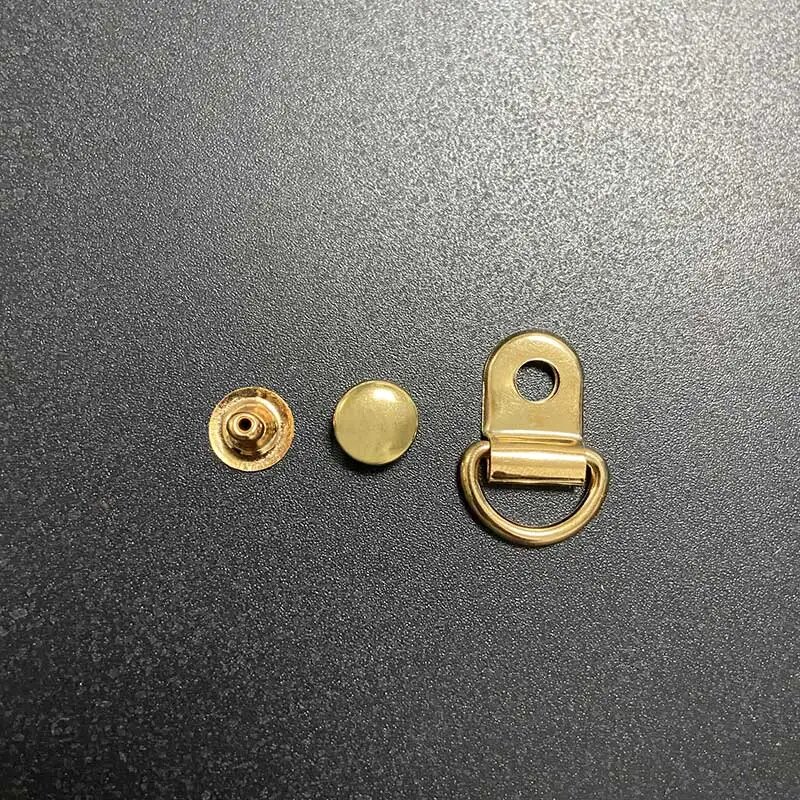 Металлические D-образные пряжки YOMDID, Gold, 20pcs