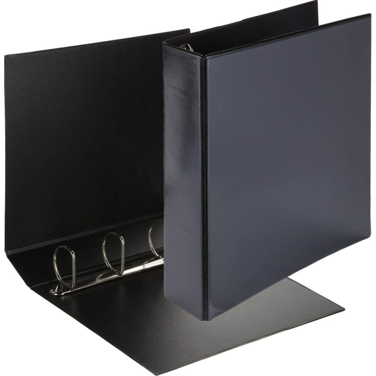 Папка на 4-х кольцах Attache Панорама (А4, 75мм) черная (1937613)