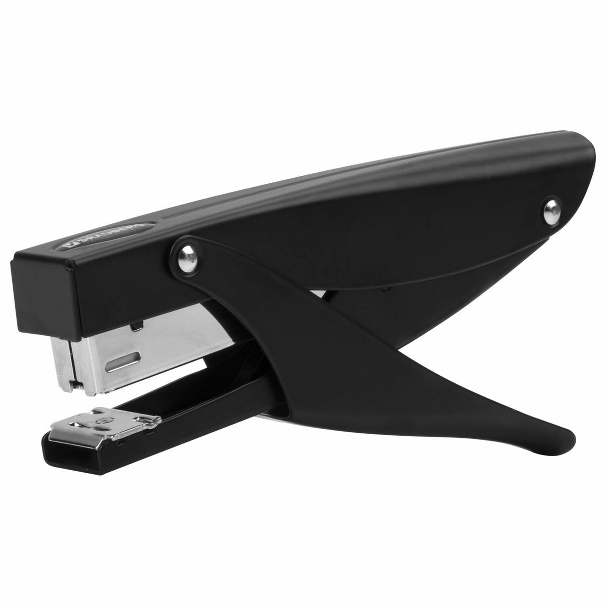Степлер-плаер Brauberg Extra Easy Press, №24/6, до 30 листов, металлический корпус, черный (228569), 12шт.