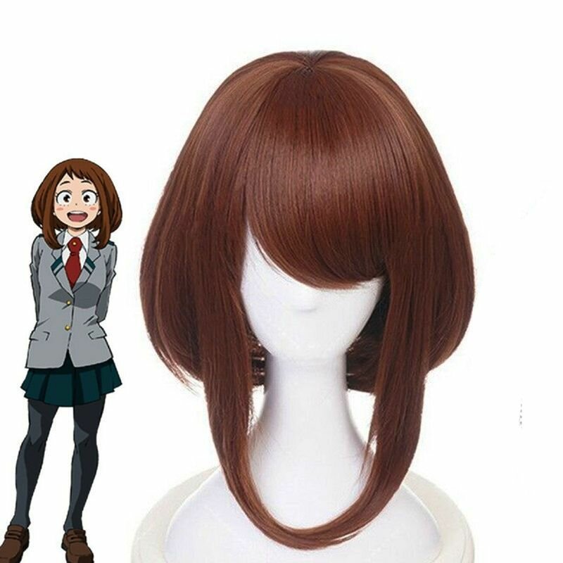 Парик Академии моего героя очако урарака короткий Коричневый