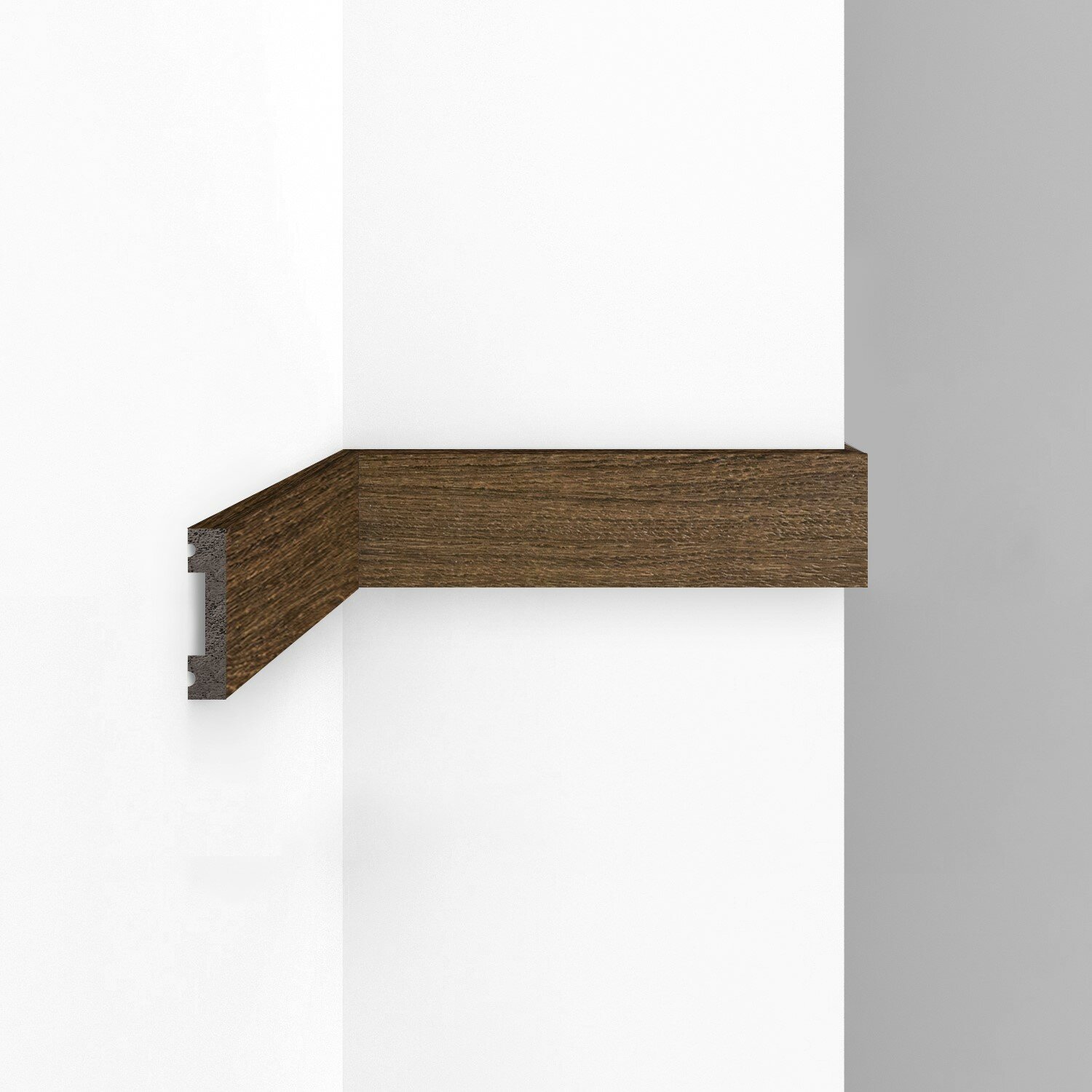 Рейки декоративные на стену дюрополимер DECOMASTER (декомастер), 41х10х2900 мм, D162-81 ДМ орех