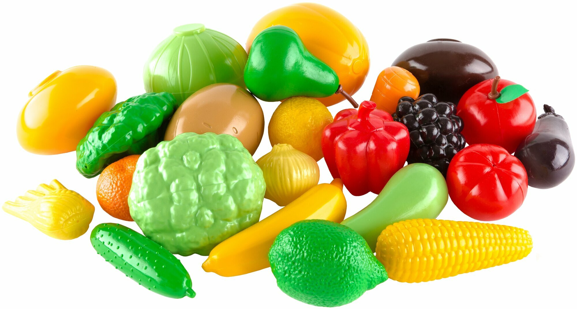 Игровой Набор Овощи-фрукты (большой) (в сетке) (от 3 лет) 21050, (Пластмастер)