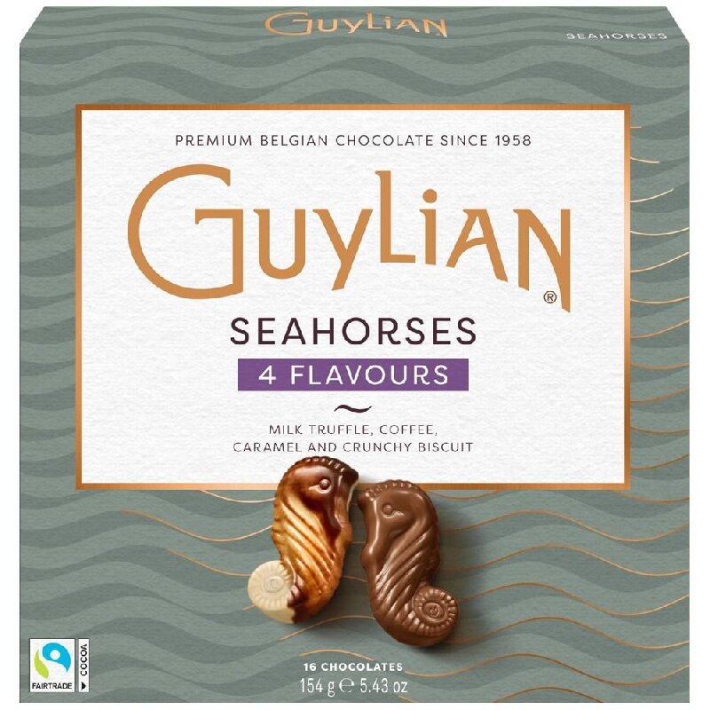 Конфеты GUYLIAN SEAHORSES 4 FLAVOURS Морские коньки ассорти 154г