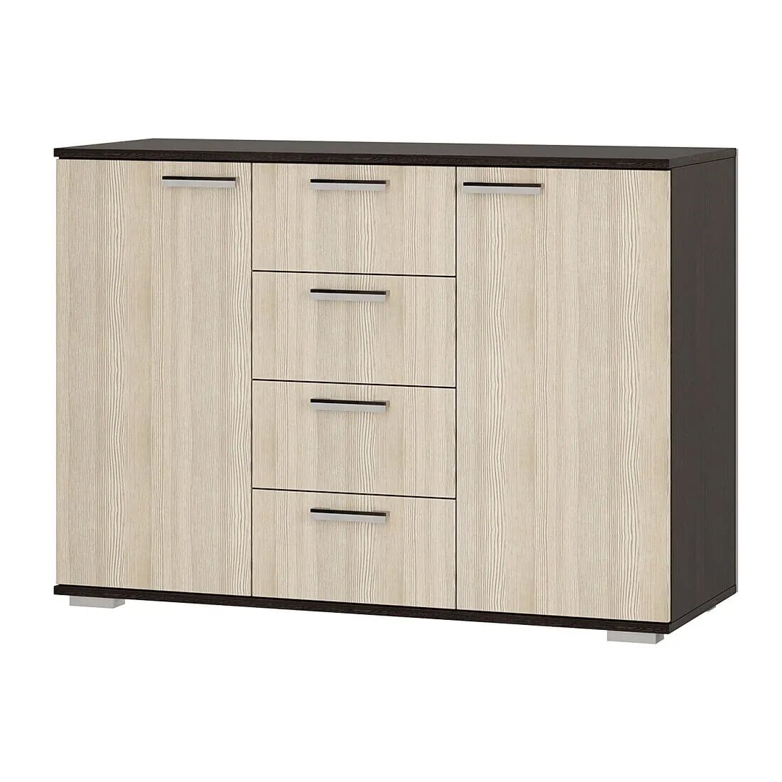 Комод «Стандарт №2» NEW (Венге/Лоредо) 120х46х83