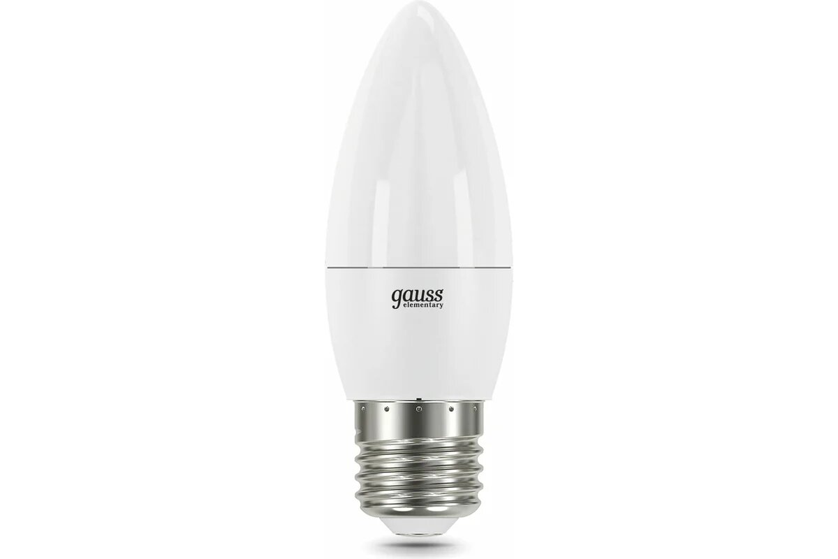 Gauss Лампа Elementary Свеча 12W 950lm 3000K E27 LED 1/10/100 30212