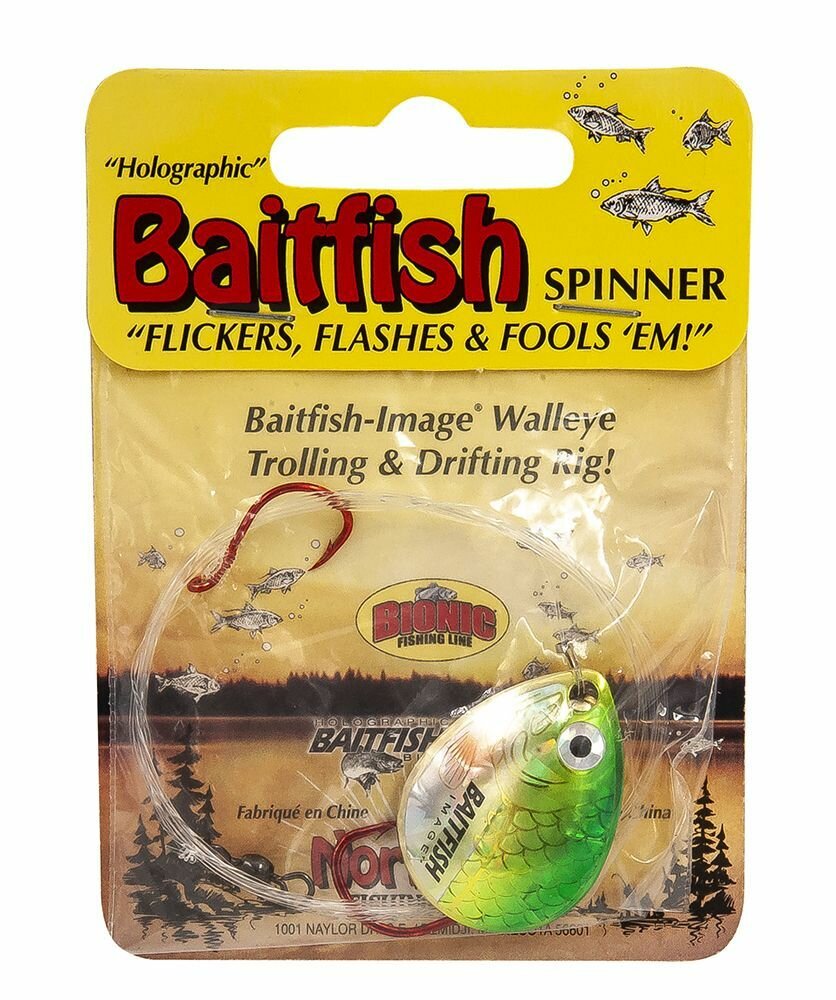 Блесна вращающаяся Northland Baitfish Spinner Harness на судака, длина поводка 152 см