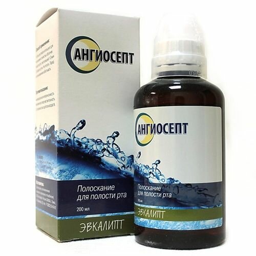 Ангиосепт полоскание для полости рта эвкалипт 200мл