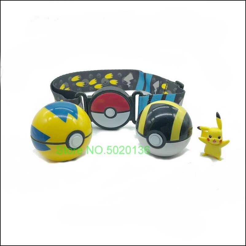 Покемон эльф ремень с мячом покебол Pikachu Карманный Монстр вариант модельная игрушка набор фигурки Модель Детская игрушка подарок