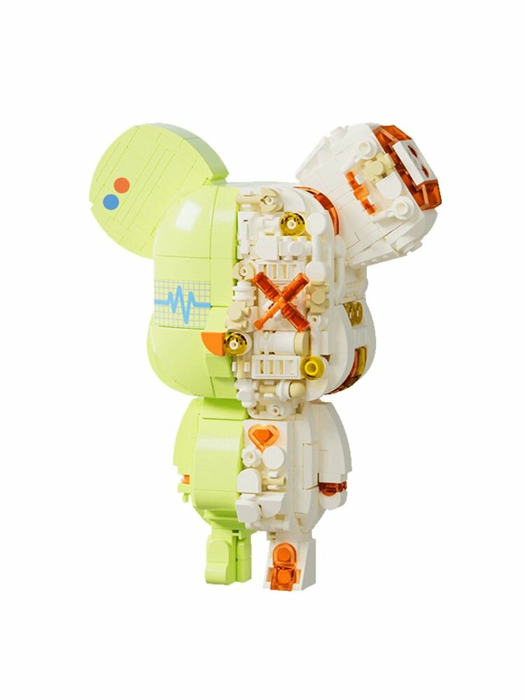 Конструктор JAKI CyberPunk "Мишка", 546 деталей, 144 см, салатовый