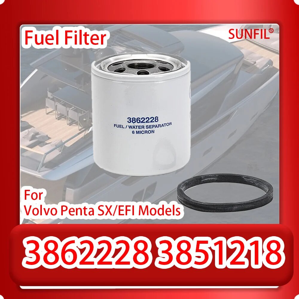 3862228 3851218 топливный фильтр для моделей Volvo Penta SX/EFI