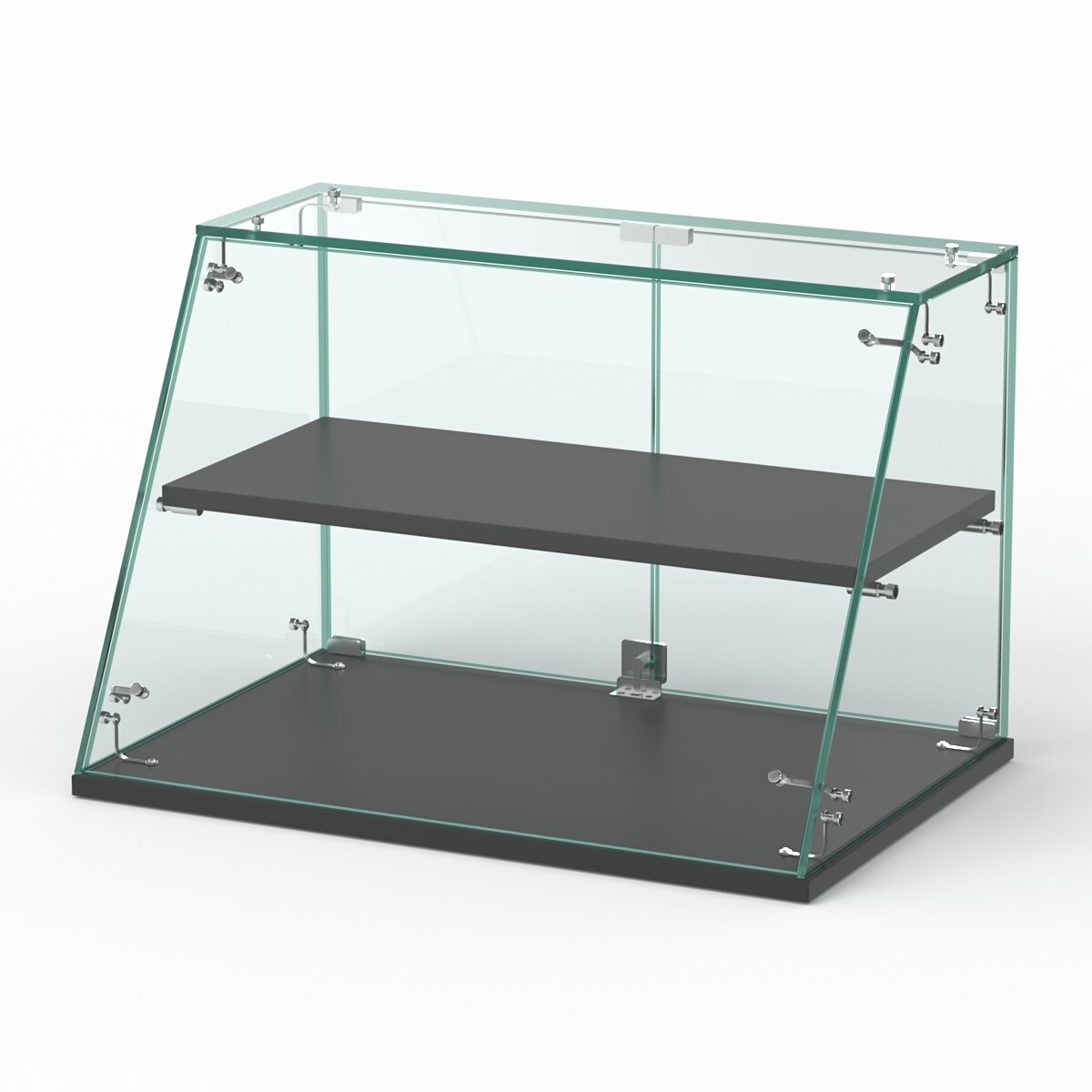 Витрина "сладость" №13К-П для выпечки настольная пдсп, Черный