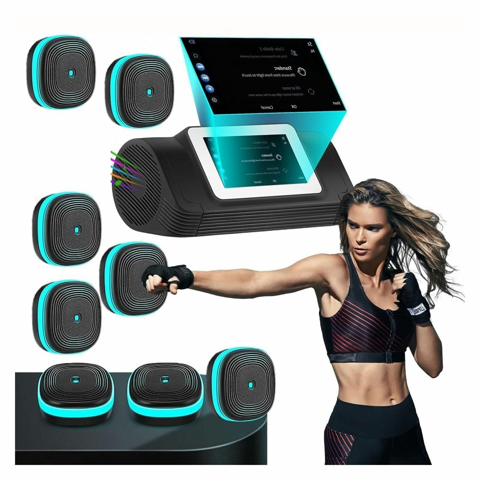 Боксёрский автомат "Moderna", музыкальный, 10 режимов, настенный, черный