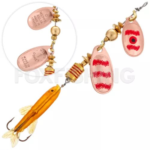 Блесна вращающиеся Mepps Tandem Perche Copper/Red