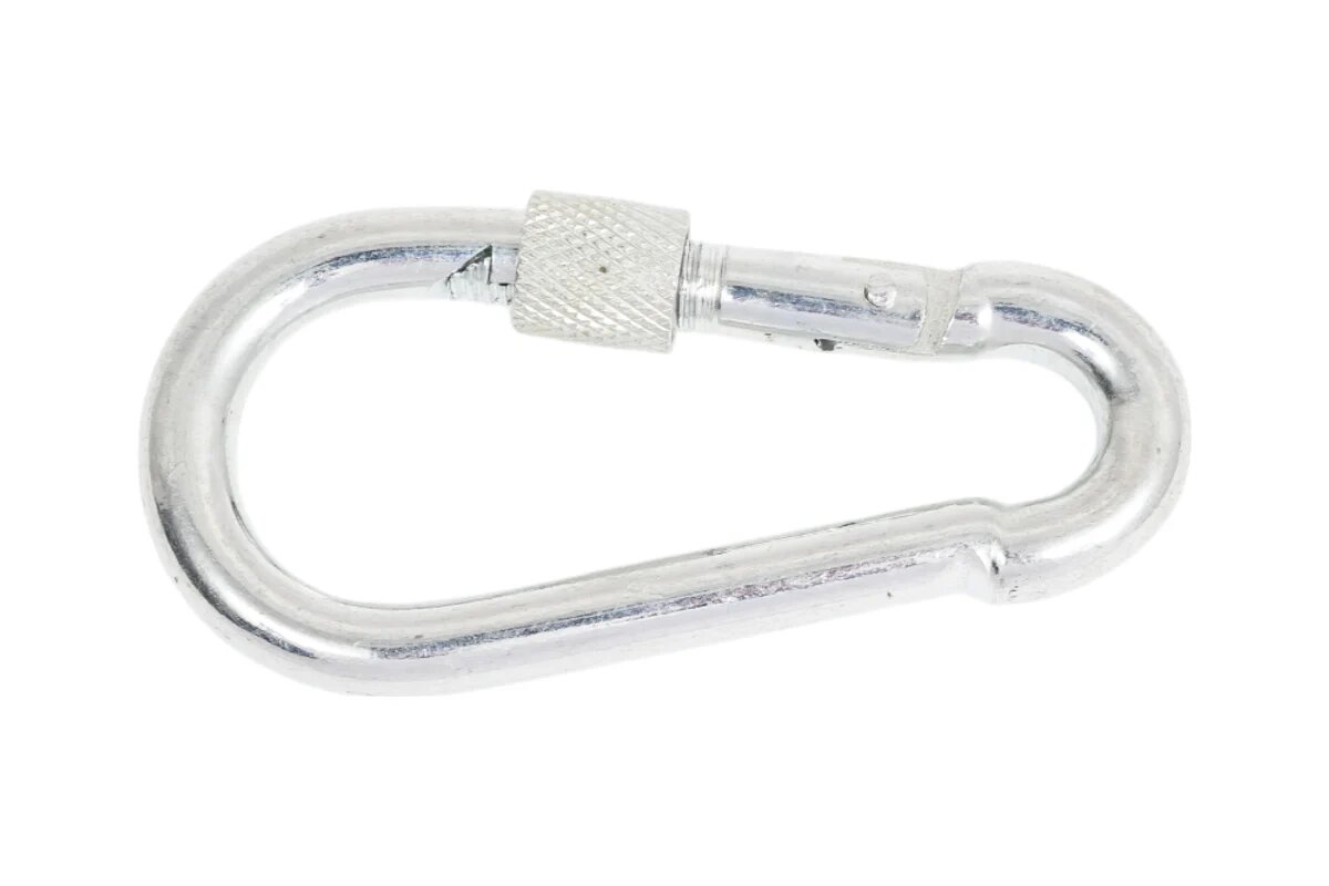 STEELREX DIN 5299D карабин с фиксатором и цинковым покрытием 8 мм, упаковка 1 шт