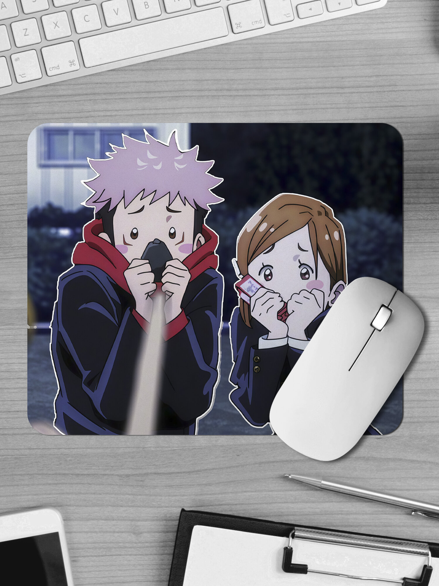 Коврик для мыши магическая битва / аниме / годжо сатору