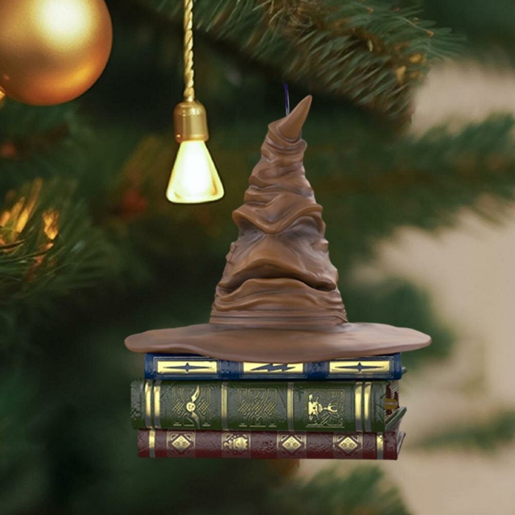1 шт. смоляная елочная игрушка в виде волшебной шляпы Гарри Поттера