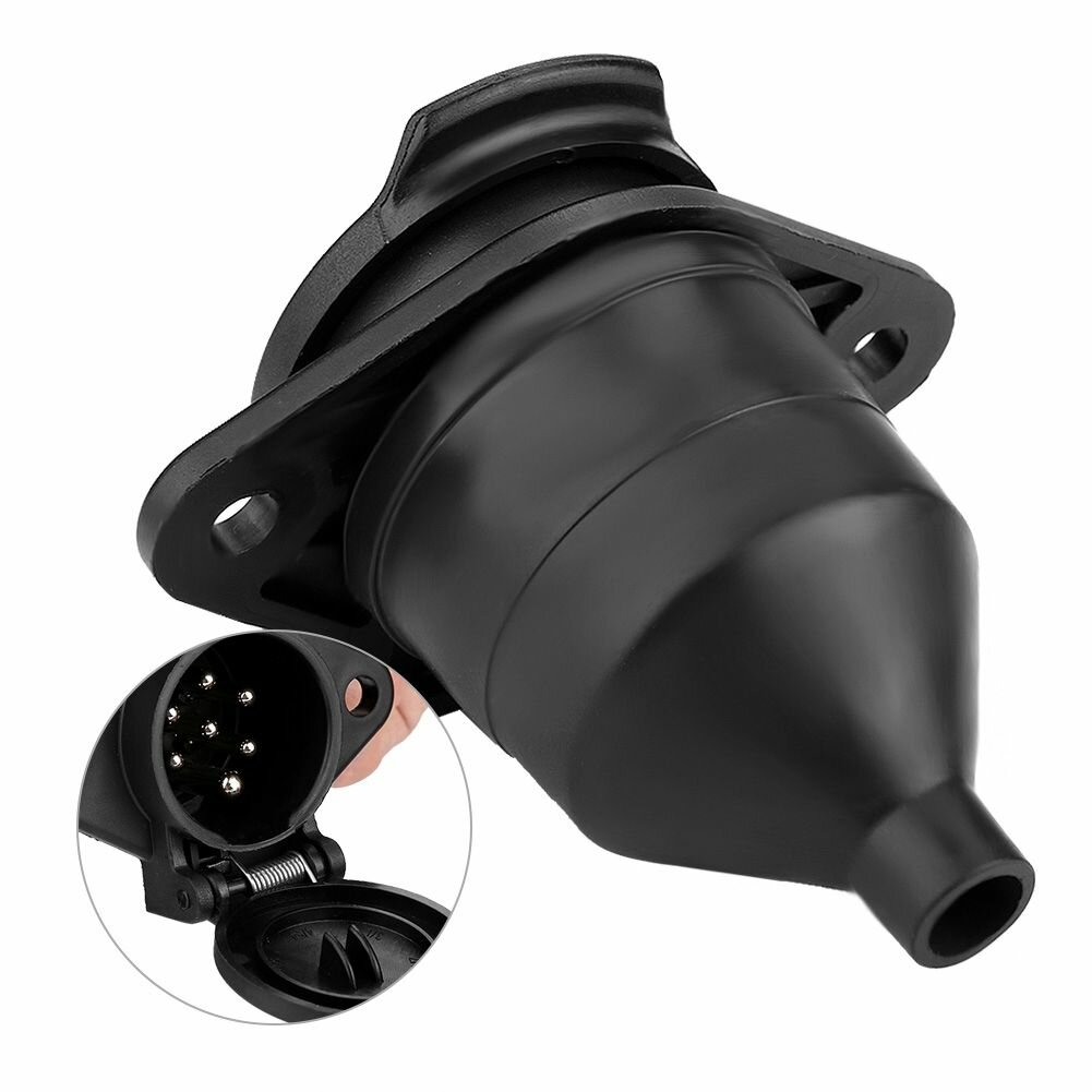 24V Европейская 7-контактная круглая розетка для прицепа - Универсальное подключение для грузовых прицепов, автодомов и