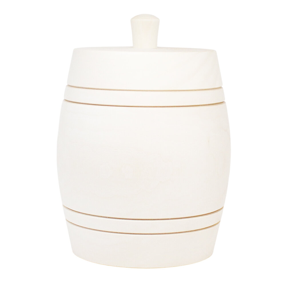 Деревянный бочонок из липы, (Ручная работа), 650 мл.