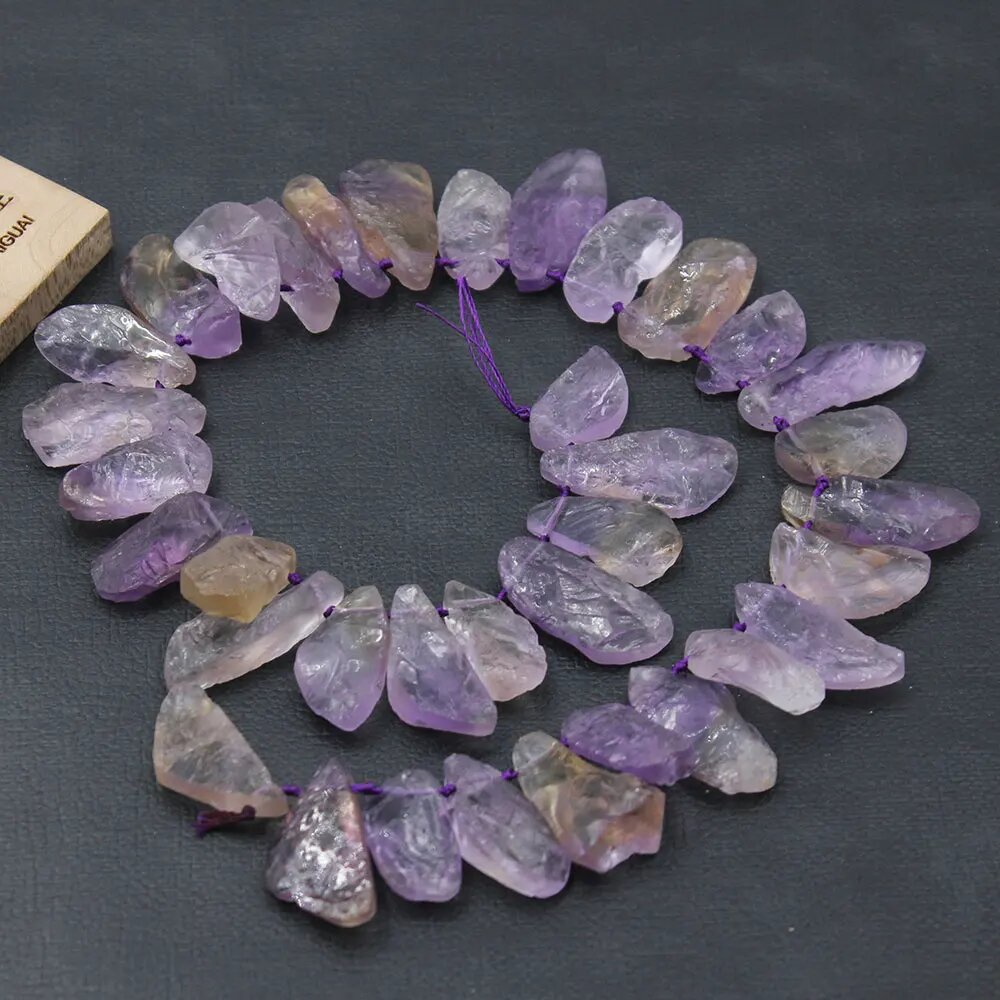 AIPIAODEGUAIGUAI фиолетовый Аметрин бусины для украшений