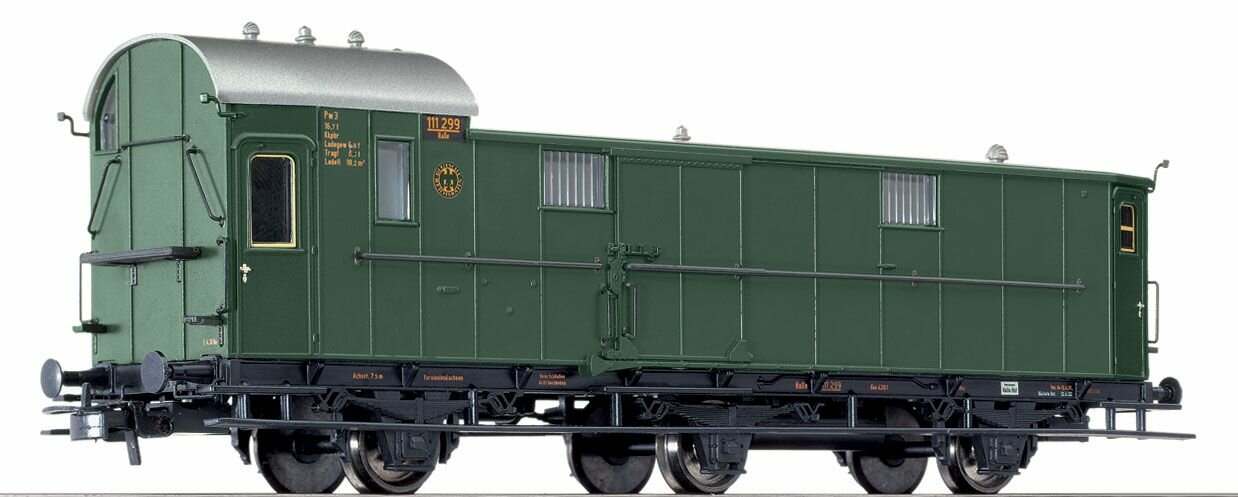 L334401 LILIPUT Трехосный почтово-багажный вагон тип Pw3, DRG, Ep.II, H0 1/87