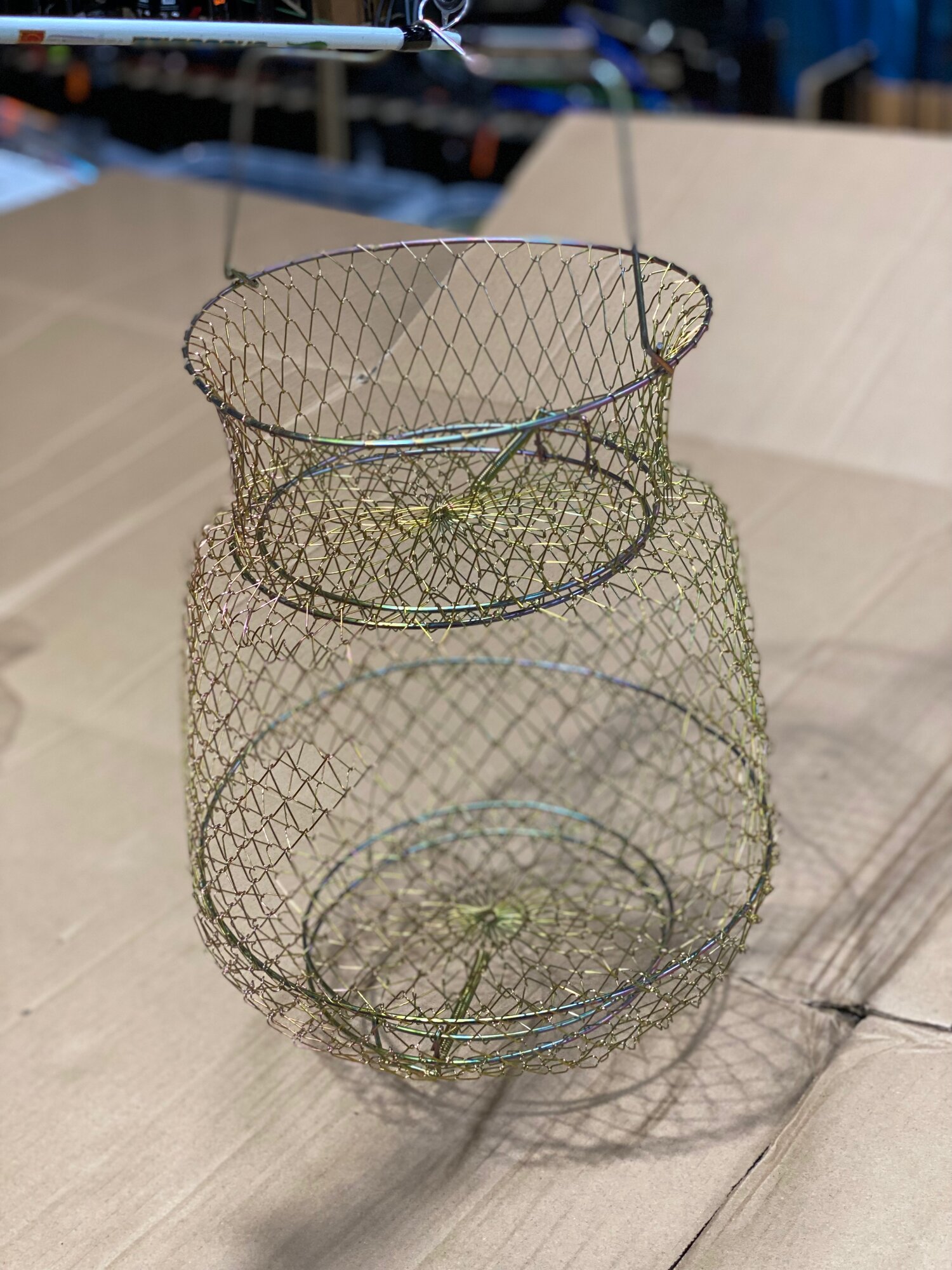 Садок металлический сетчатый рыболовный для хранения рыбы крепкий