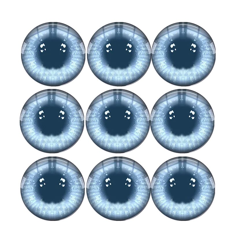 15 пар стеклянных глаз для шитья кукол своими руками, аксессуары для рукоделия, блестящая любовь, кошачий глаз, дракон, глаз динозавра, круглый кабошон