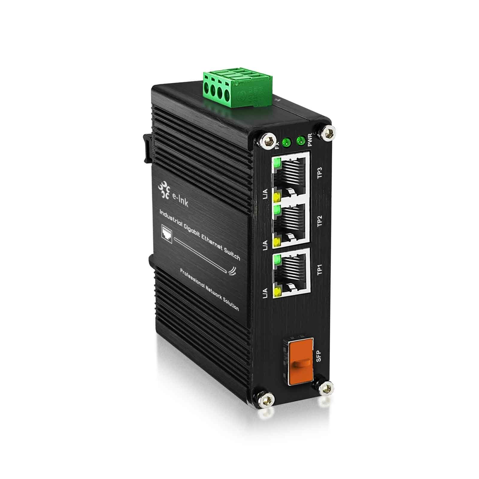 Миниатюрный 3-портовый гигабитный Ethernet-коммутатор с 1 портом SFP — LNK-IMC103G-SFP