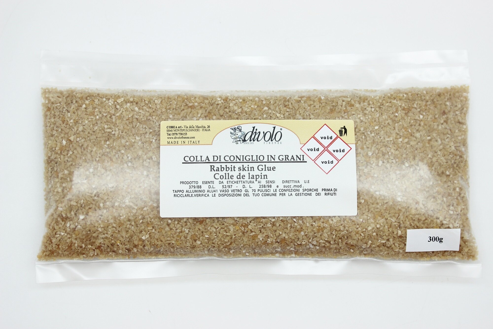 Клей кроликовый в гранулах 300 гр.