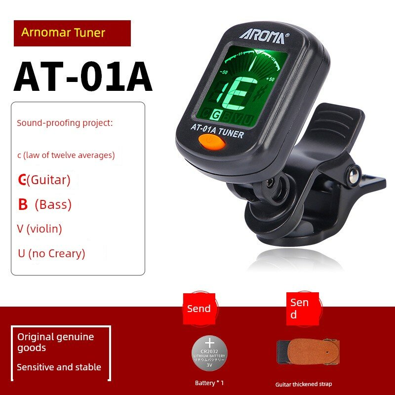 Универсальный электронный тюнер Anoma для фолк-гитары, укулеле, скрипки, специализированный, для начинающих,