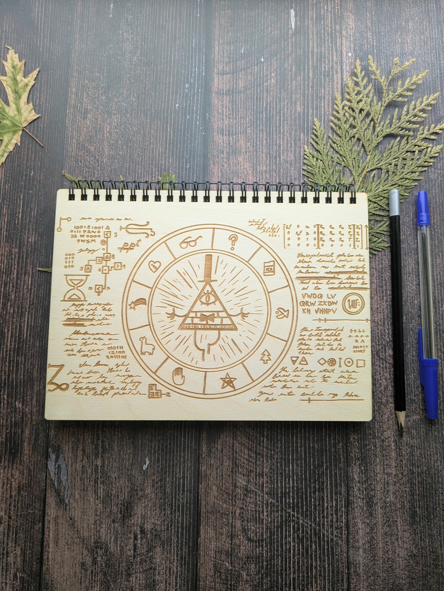 Скетчбук блокнот Gravity Falls Bill Cipher / Гравити Фолз Билл Шифр, А5, 70 листов