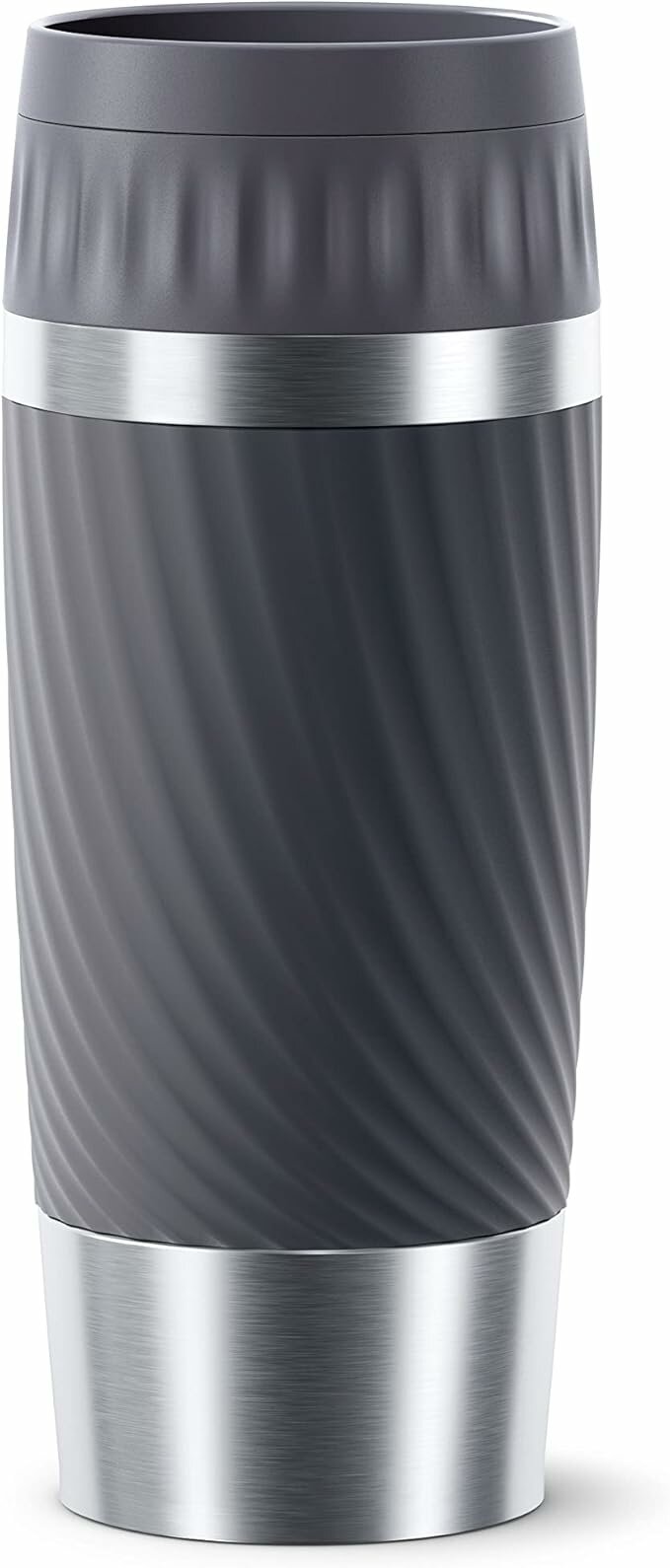 Термокружка Emsa Easy Twist Travel N2011500 - 0,36 л из нержавеющей стали, цвет графитовый