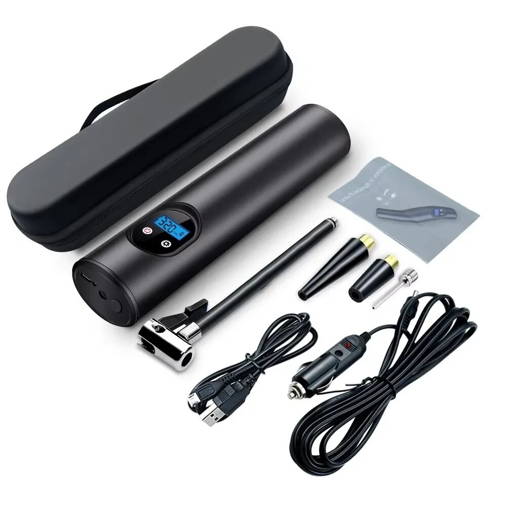 150PSI автомобильный воздушный насос для шин 12 В воздушный компрессор портативный беспроводной электрический надувной насос для автомобиля, мотоцикла, велосипеда, лодки, воздушный насос черный