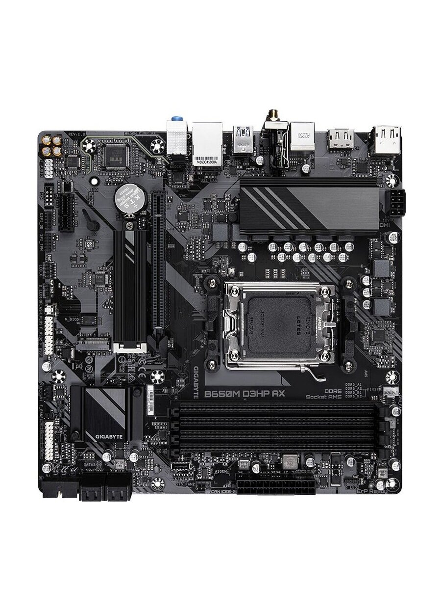 Материнская плата GIGABYTE B650M D3HP AX mATX AM5 AMD B650 4xDDR5 (256ГБ)