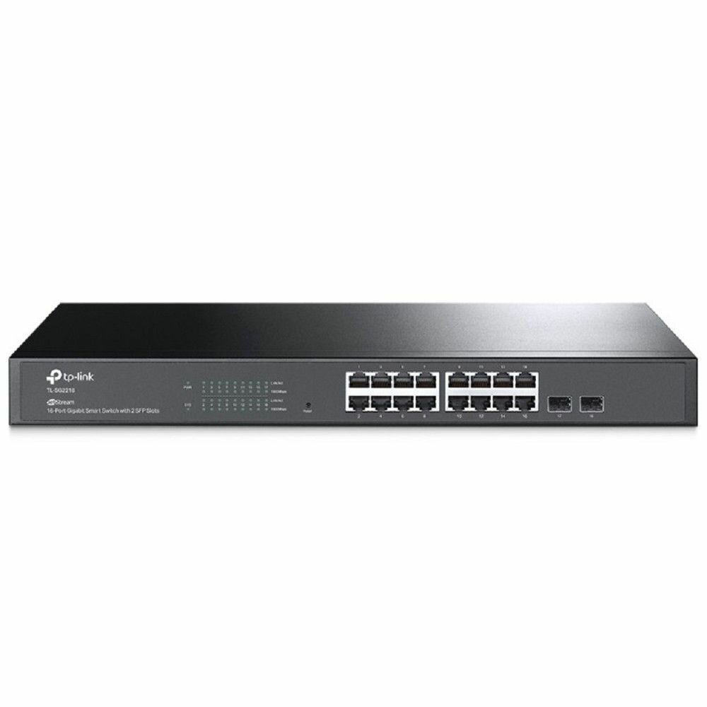 Tp - Link Сетевое оборудование SG2218 Коммутатор JetStream линейки Smart с 16 гигабитными портами RJ45 и 2 портами SFP