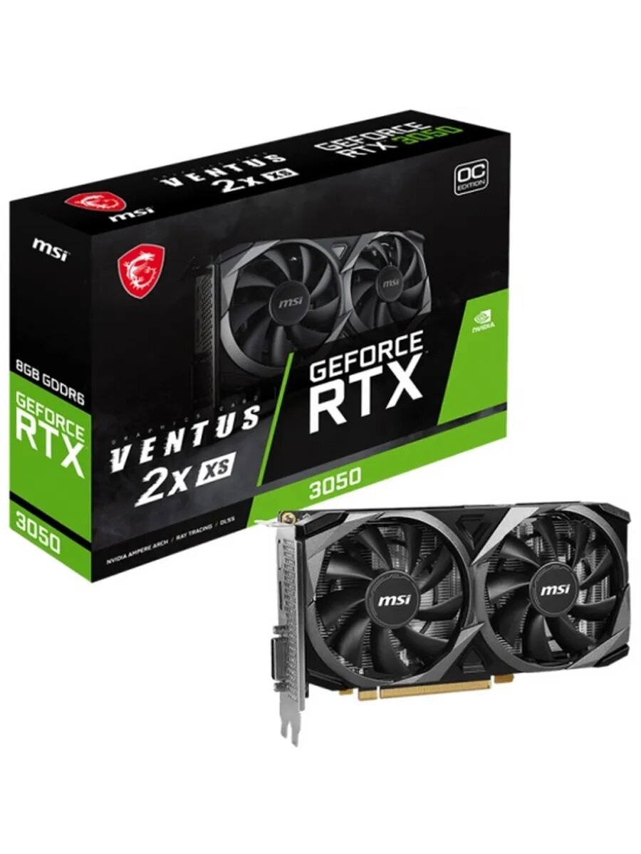 Видеокарта GeForce RTX 3050 VENTUS 2X XS 8G OC