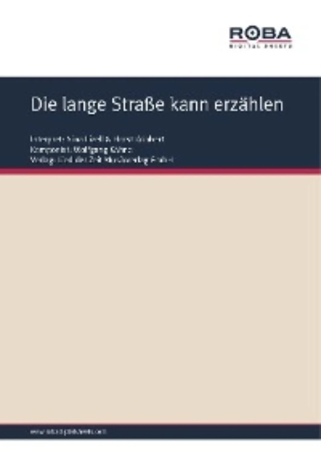 Die lange Straße kann erzählen [Цифровая книга]