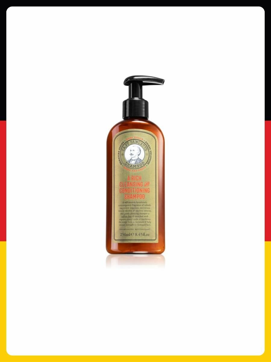 Шампунь для волос CAPTAIN FAWCETT Shampoo Ricki Halls's Booze & Baccy the cleansing shampoo for Men, 250 мл