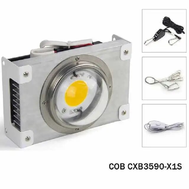 Светодиодная фитолампа COB CXB3590-X1S, 3000K, EU Plug, 78 degrees