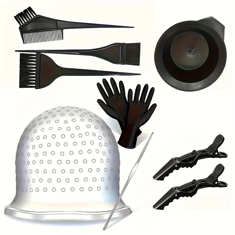 Профессиональная шапочка для окрашивания волос WT048-10pcs